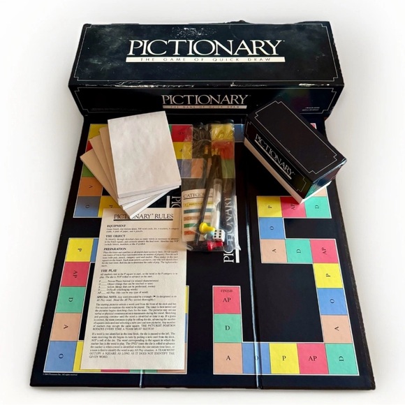 Pictionary | Games | Vintage Pictionary First Edition 985 Board Game ...